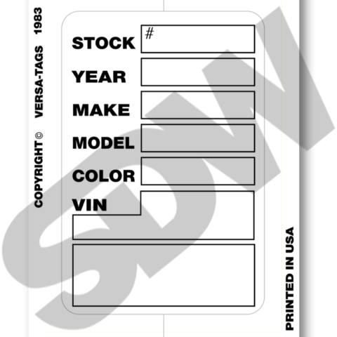 Stock Stickers: Versa Regular Kleer Bak Stock Stickers (100pk) Form ...