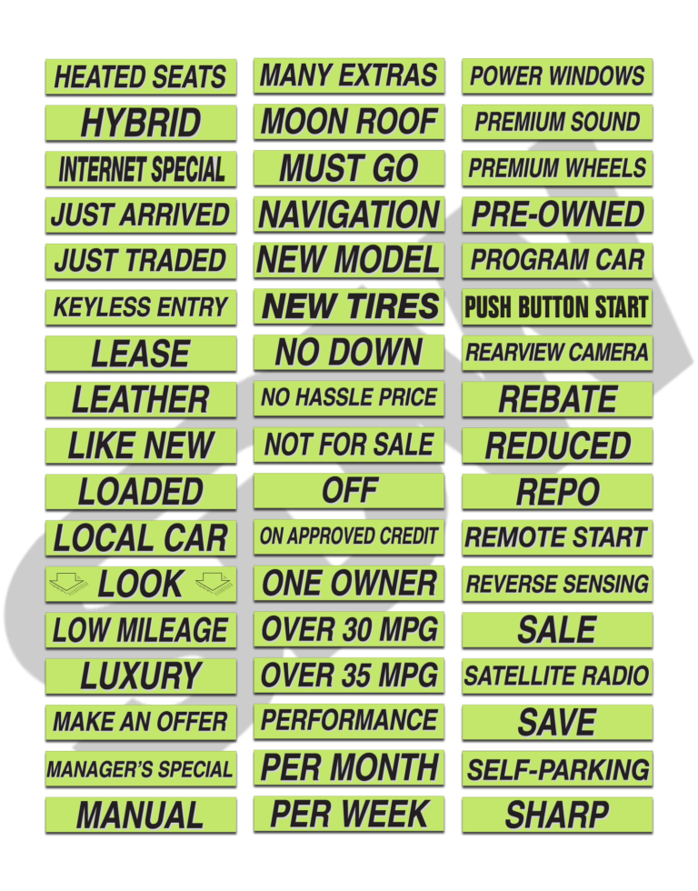 Big Glass Windshield Marker 4-4750-70-76 – SDW