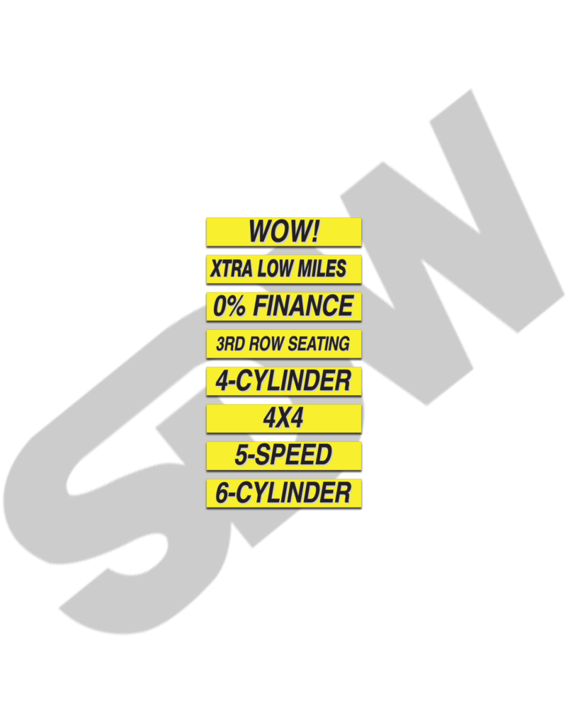 Vehicle Information: Proposition 65 Stickers – SDW