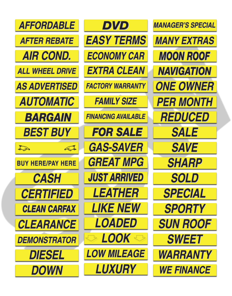 Vehicle Information: Proposition 65 Stickers – SDW